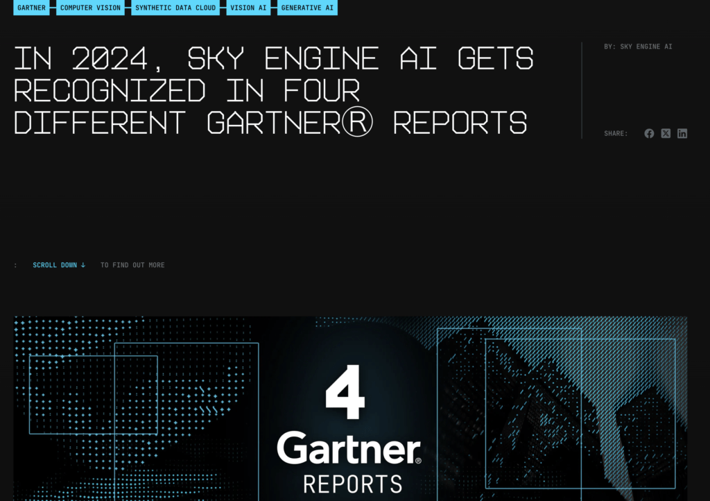SKYENGINE AI mentioned 4 times Gartner 2024 reports - EDGE